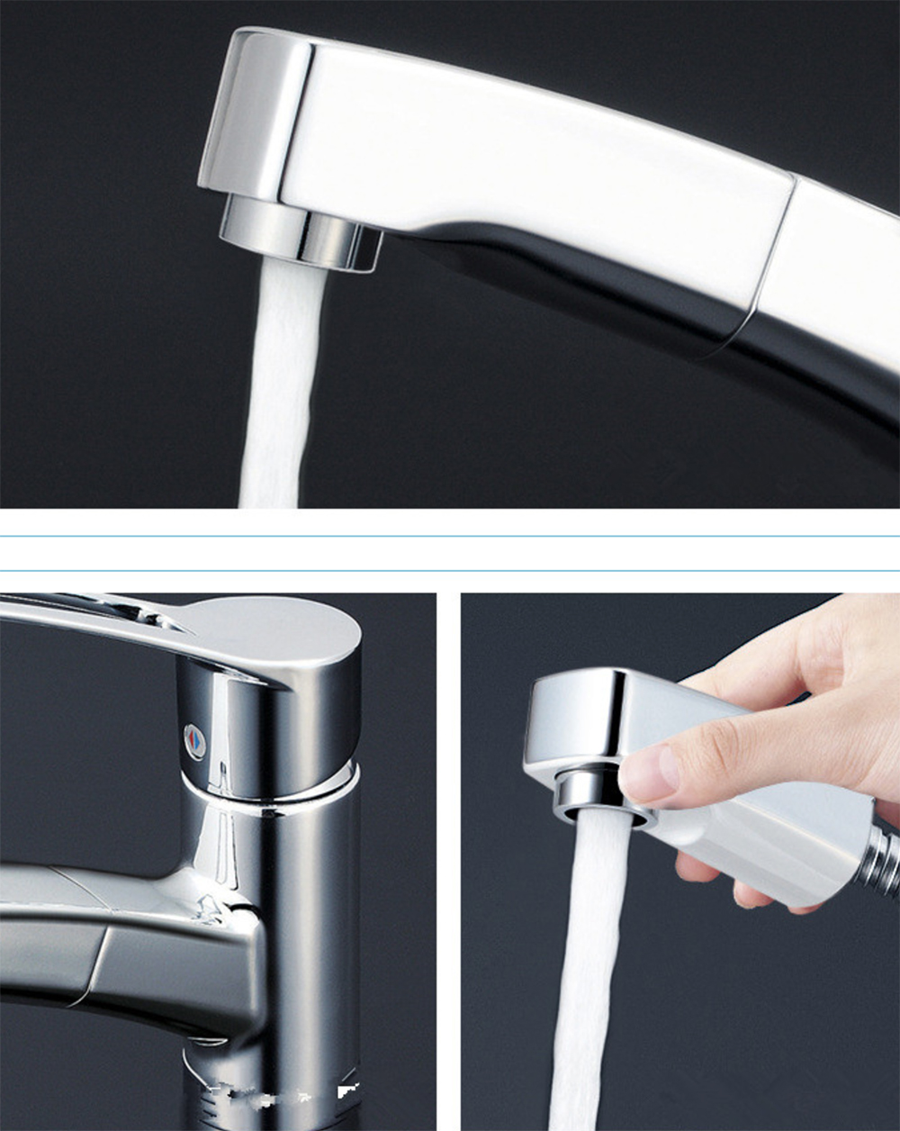 KVK单孔抽拉面盆龙头-km8001tf-您身边的厨卫专业严选顾问